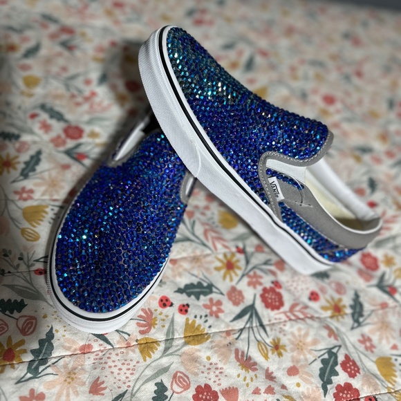 Vans | Shoes | Custom Rhinestone Vans | Poshmark